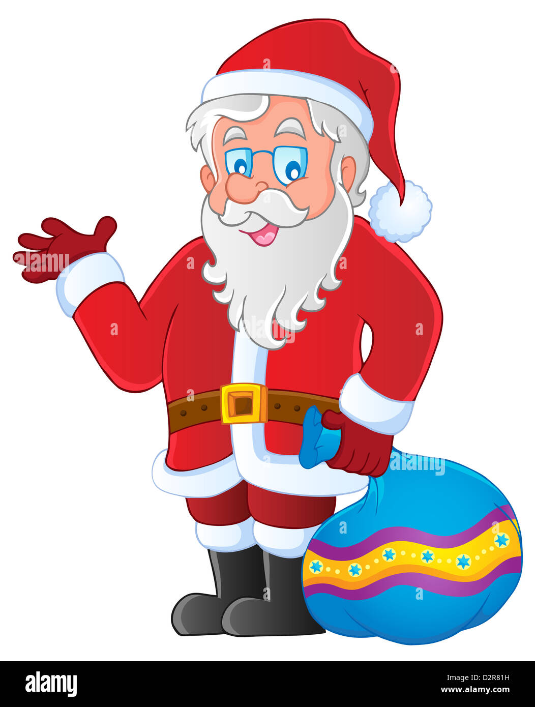 Santa Claus thematic image 3 - picture illustration Stock Photo - Alamy
