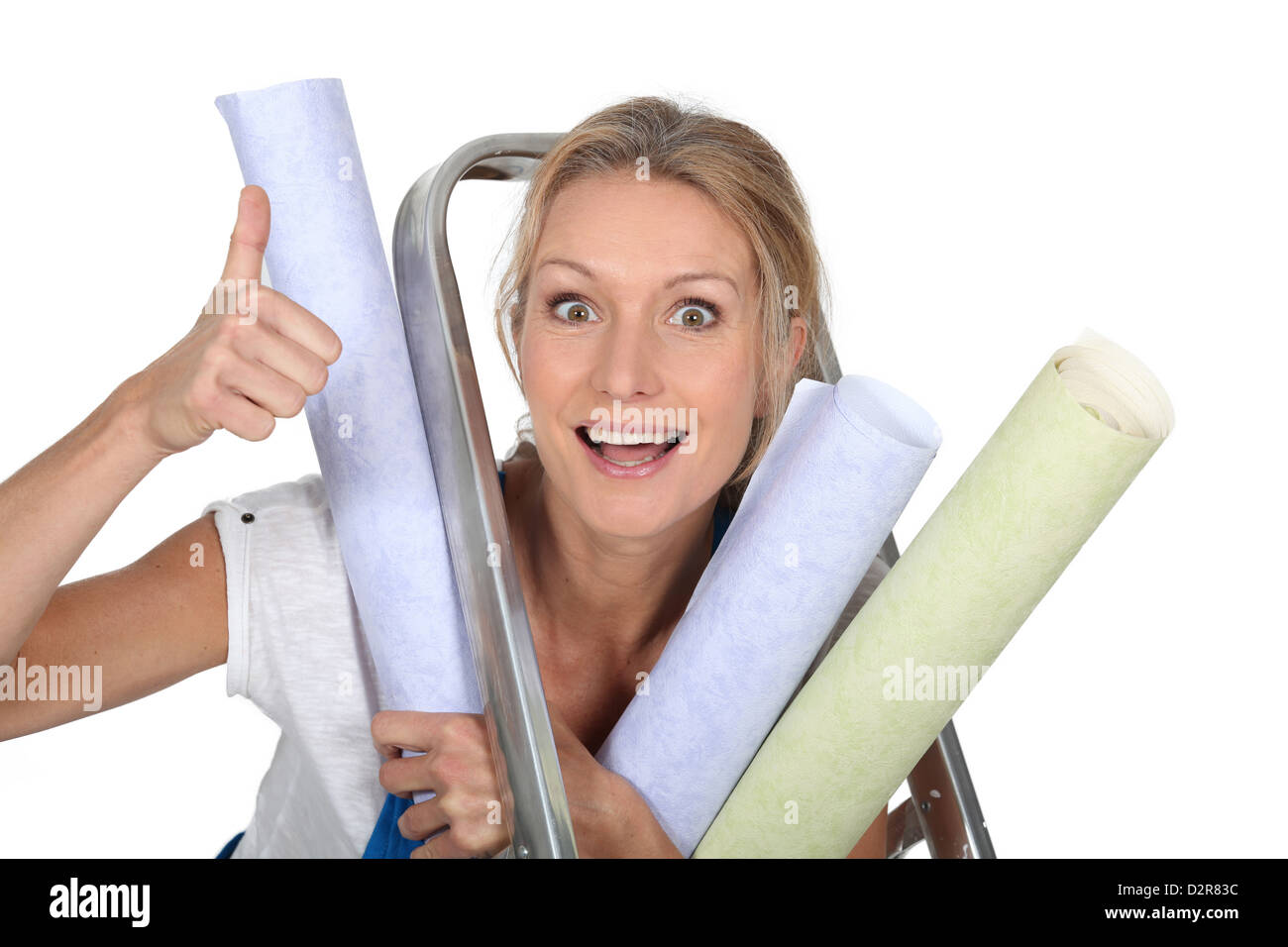 Holding blue prints hi-res stock photography and images - Alamy