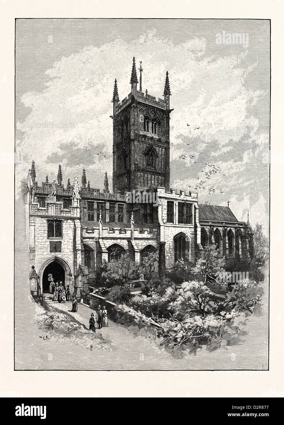 ST. PETER'S, WOLVERHAMPTON, FROM THE SOUTH EAST Stock Photo - Alamy