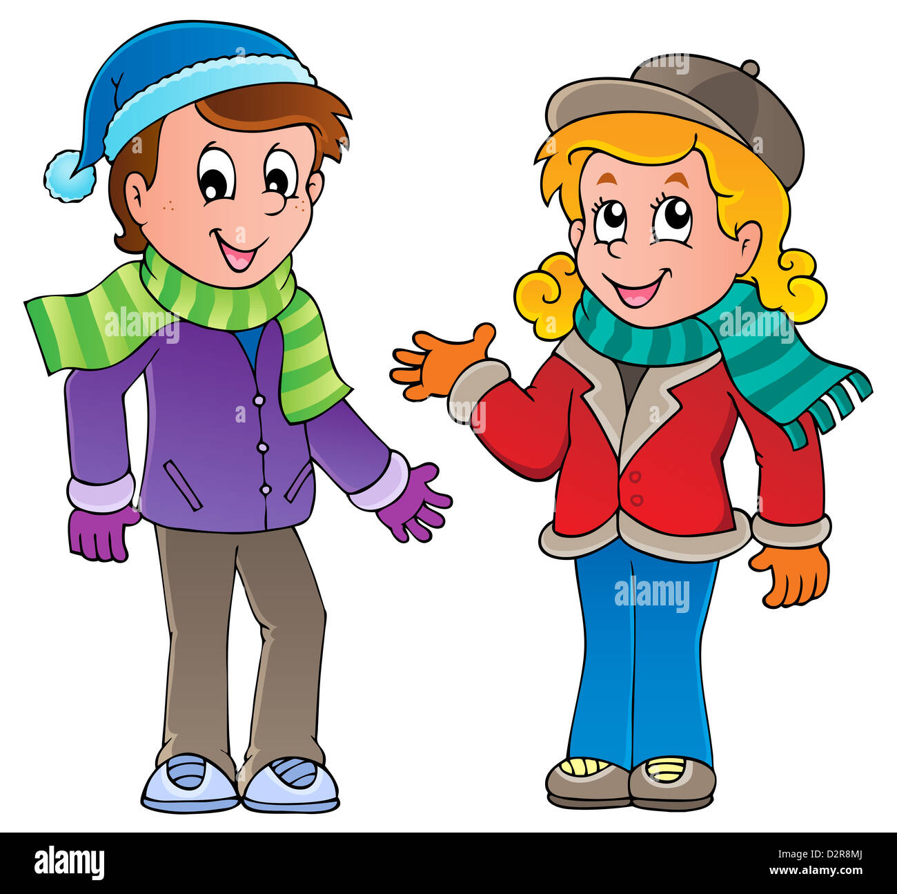 Cartoon kids theme image 1 - picture illustration Stock Photo - Alamy