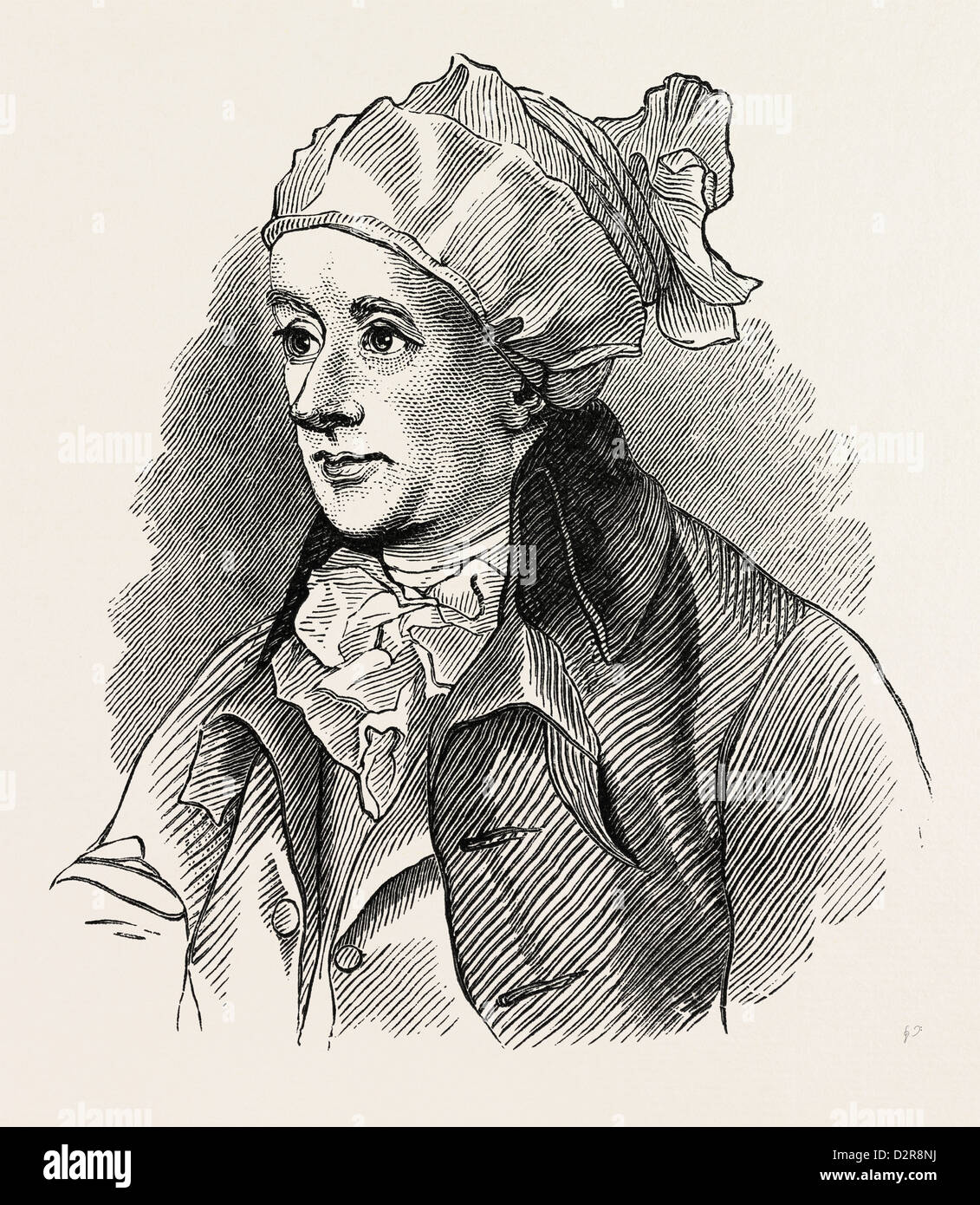 PORTRAIT OF COWPER. William Cowper, English poet, 1731 - 1800 Stock ...