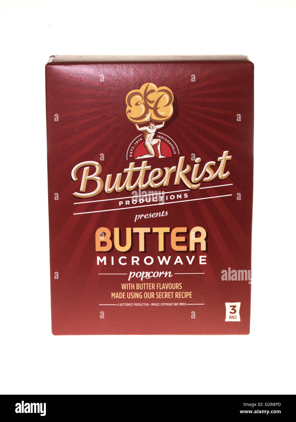 Box of Butter Microwave Popcorn Stock Photo - Alamy