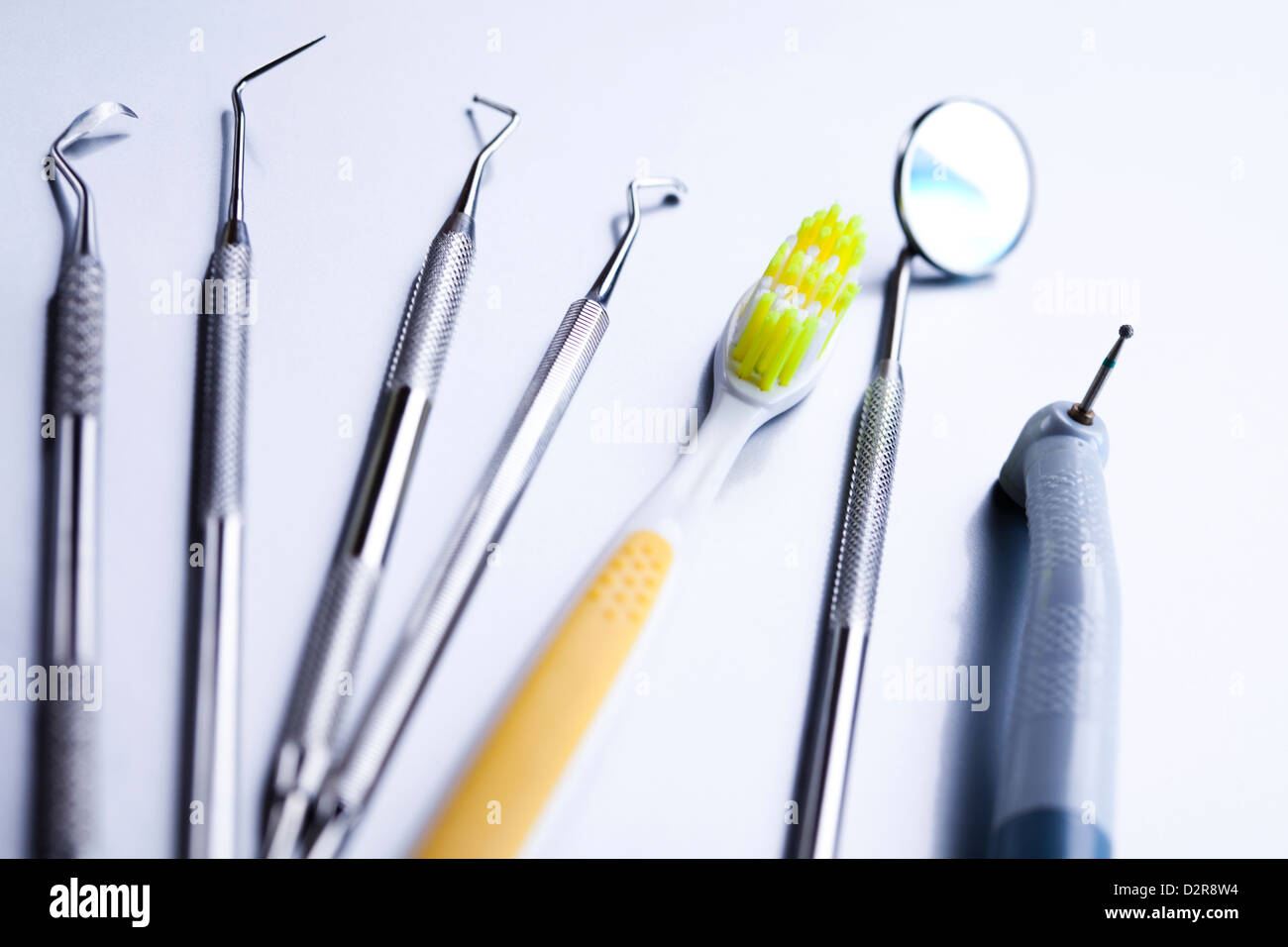 Close-up Dental Instruments Stock Photo - Alamy