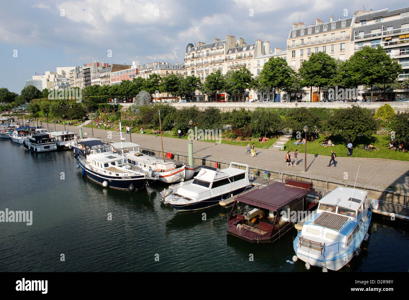 Paris Bastille harbour, Paris, France, Europe Stock Photo - Alamy