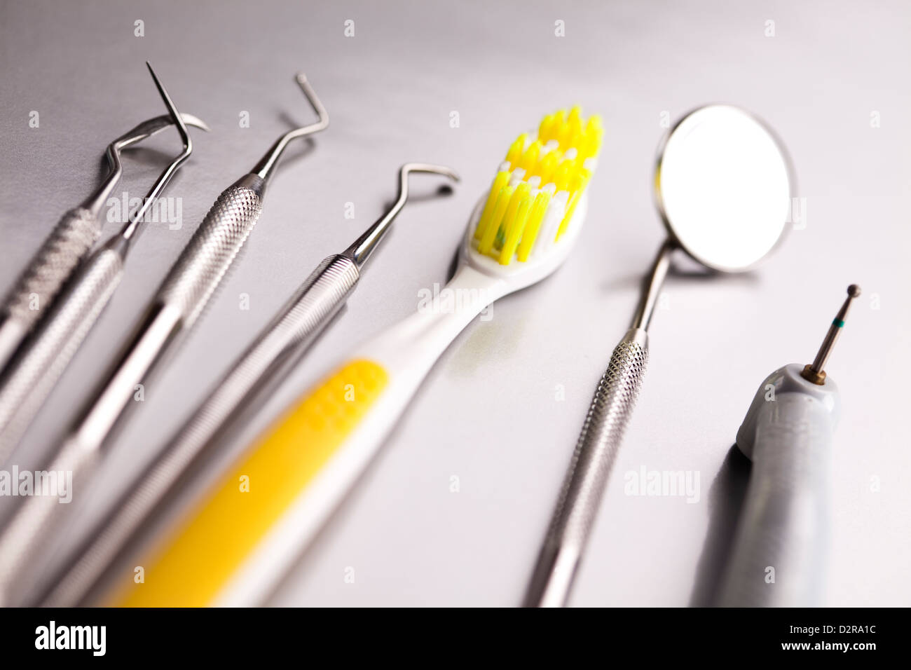 Close-up Dental Instruments Stock Photo - Alamy