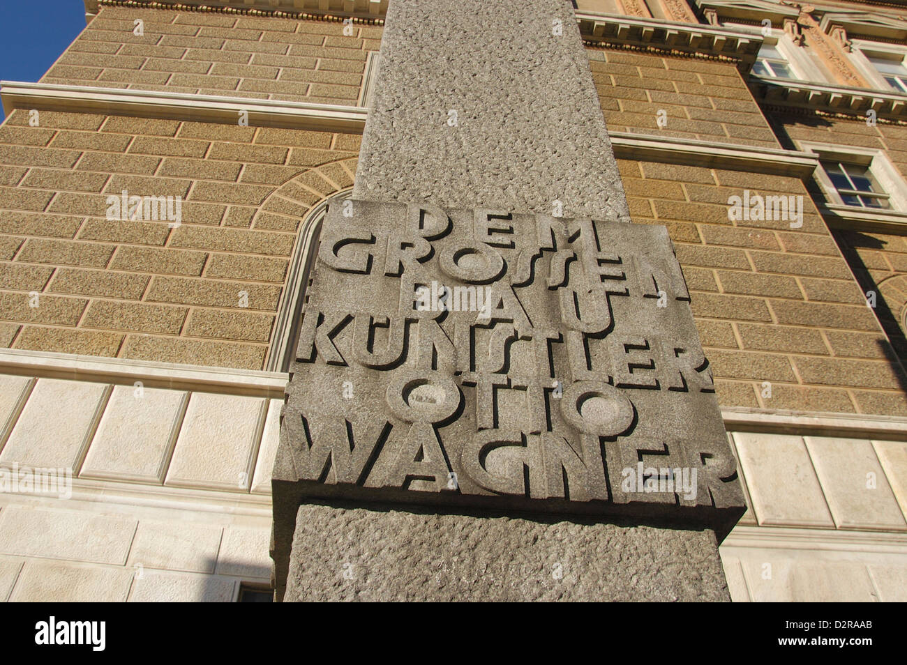 Otto Wagner Memorial Stock Photo - Alamy