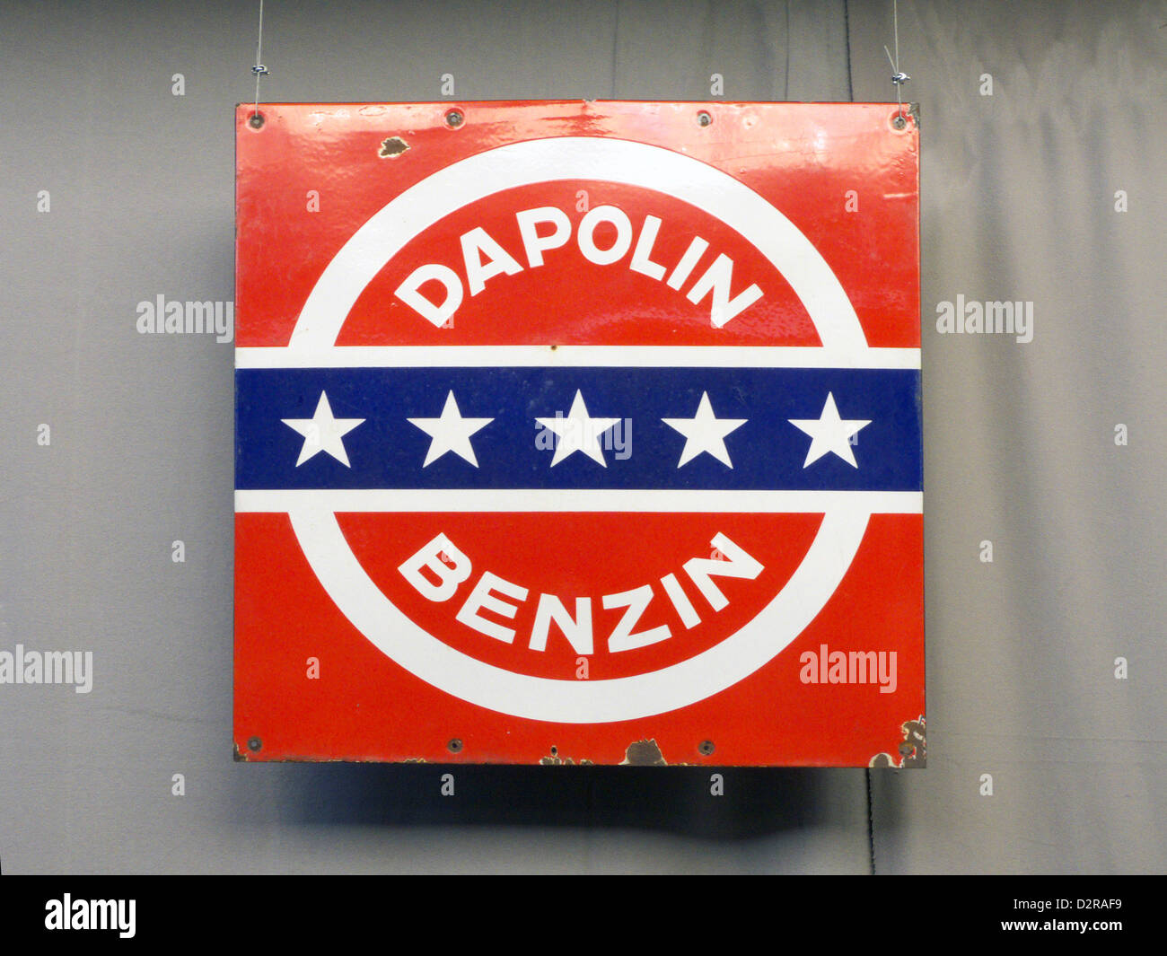 Germany Nuremberg Industry Museum nostalgic Dapolin Benzin Stock Photo ...