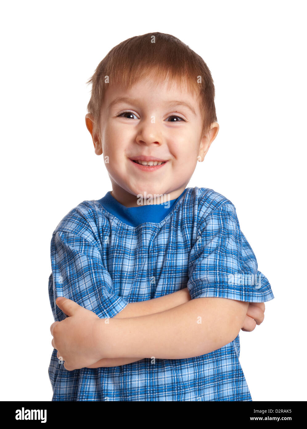 active artistic boy .isolated on white background Stock Photo - Alamy