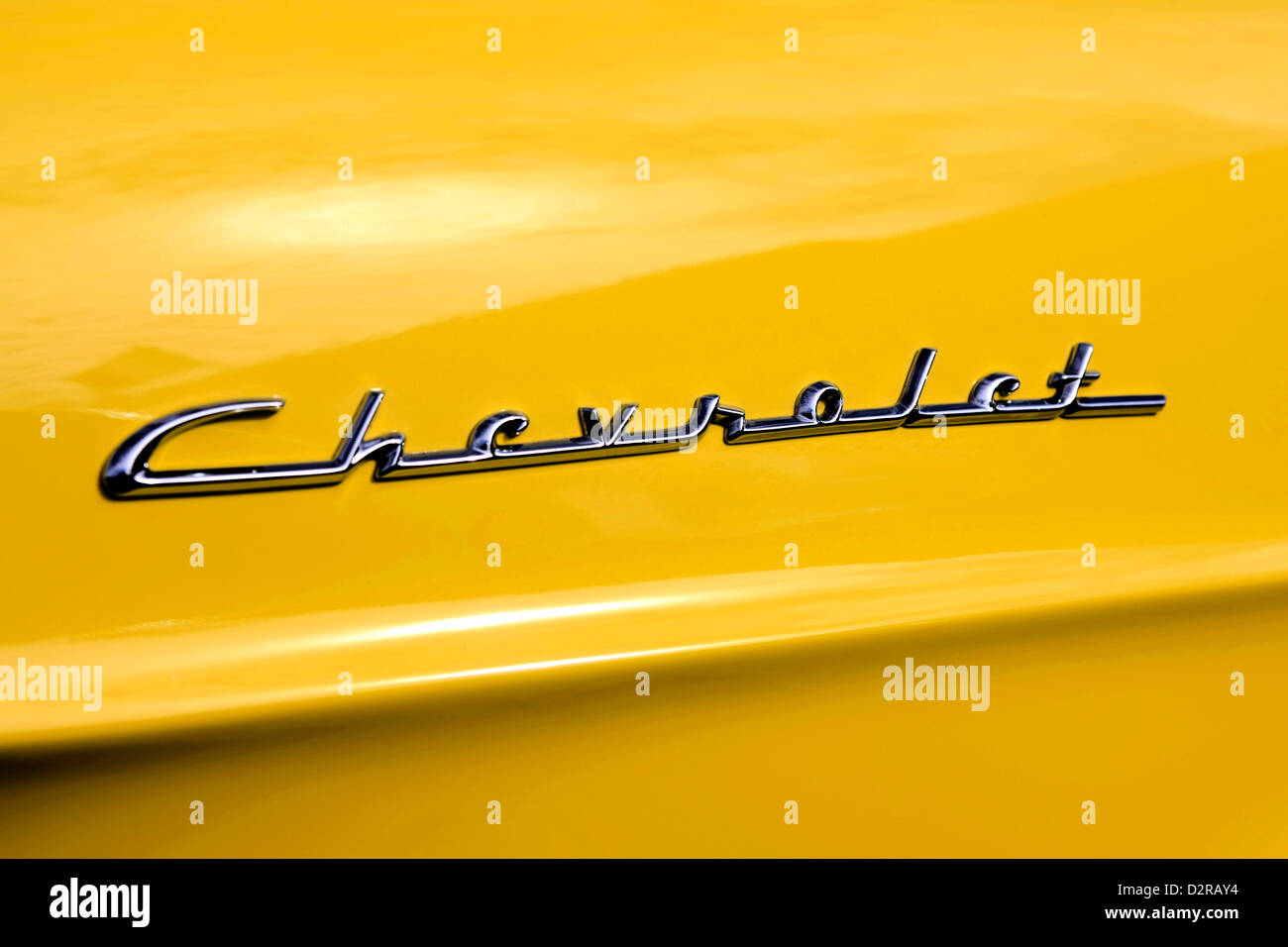 American 1955 Chevrolet 210 badge at the Sarasota Pride and Joy car ...