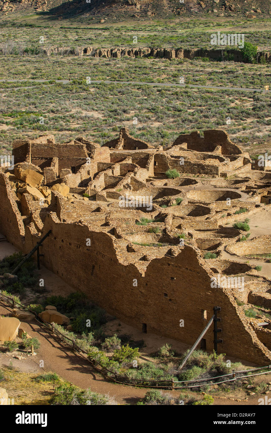 Chaco ruins in the Chaco Culture National Historic Park, New Mexico ...