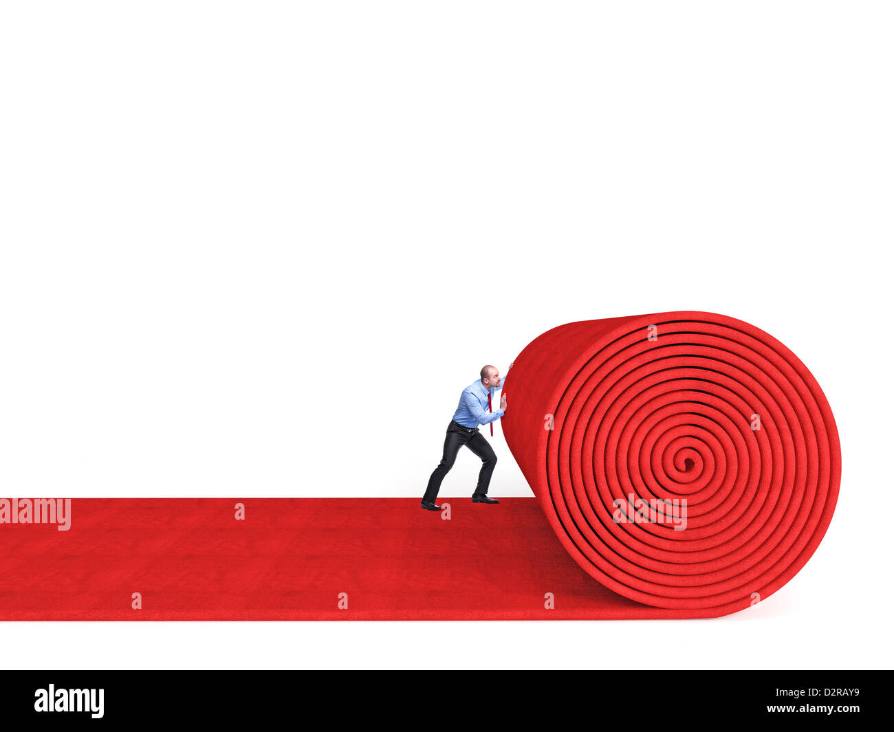 Rolling of red carpet Cut Out Stock Images & Pictures - Alamy