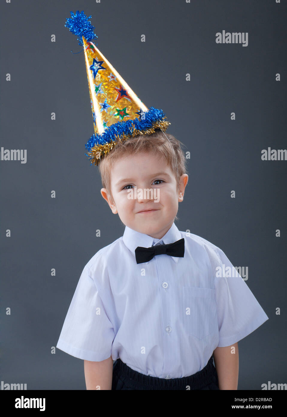 Adorable boy celebrating the birthday Stock Photo - Alamy