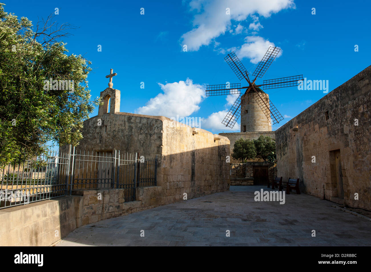Xarolla Windmill, Zurrieq, Malta, Europe Stock Photo - Alamy