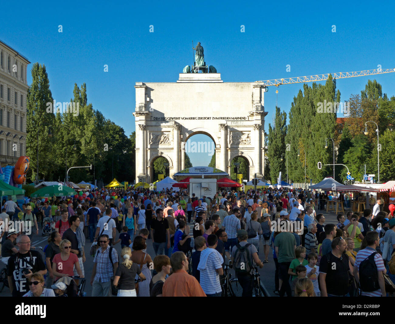Germany Munich Streetlife Street festival carnival Stock Photo - Alamy