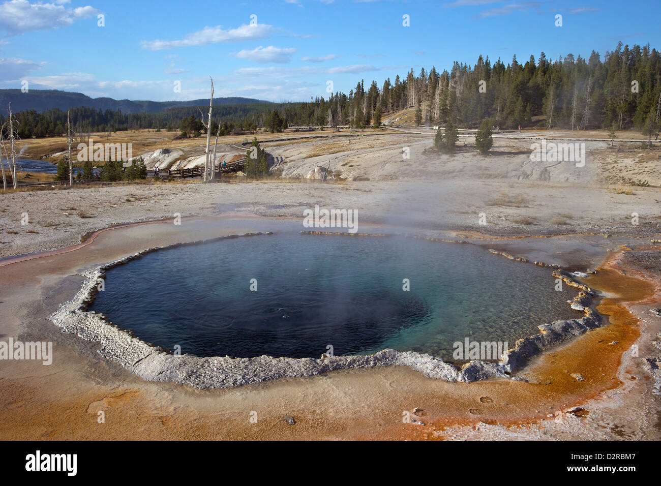 Yellowstone hot spring hi-res stock photography and images - Alamy