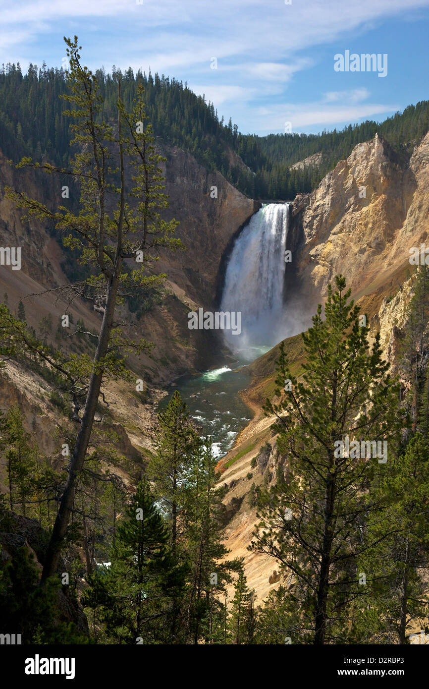 View of Lower Falls from Red Rock Point, Grand Canyon of the ...