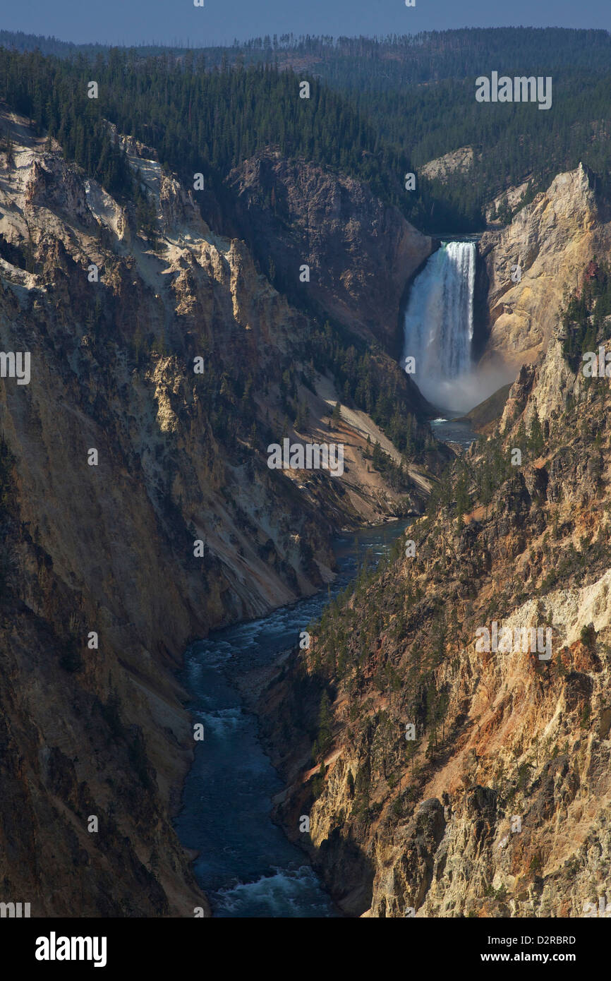 Lower Falls from Artists Point, Grand Canyon of the Yellowstone River ...