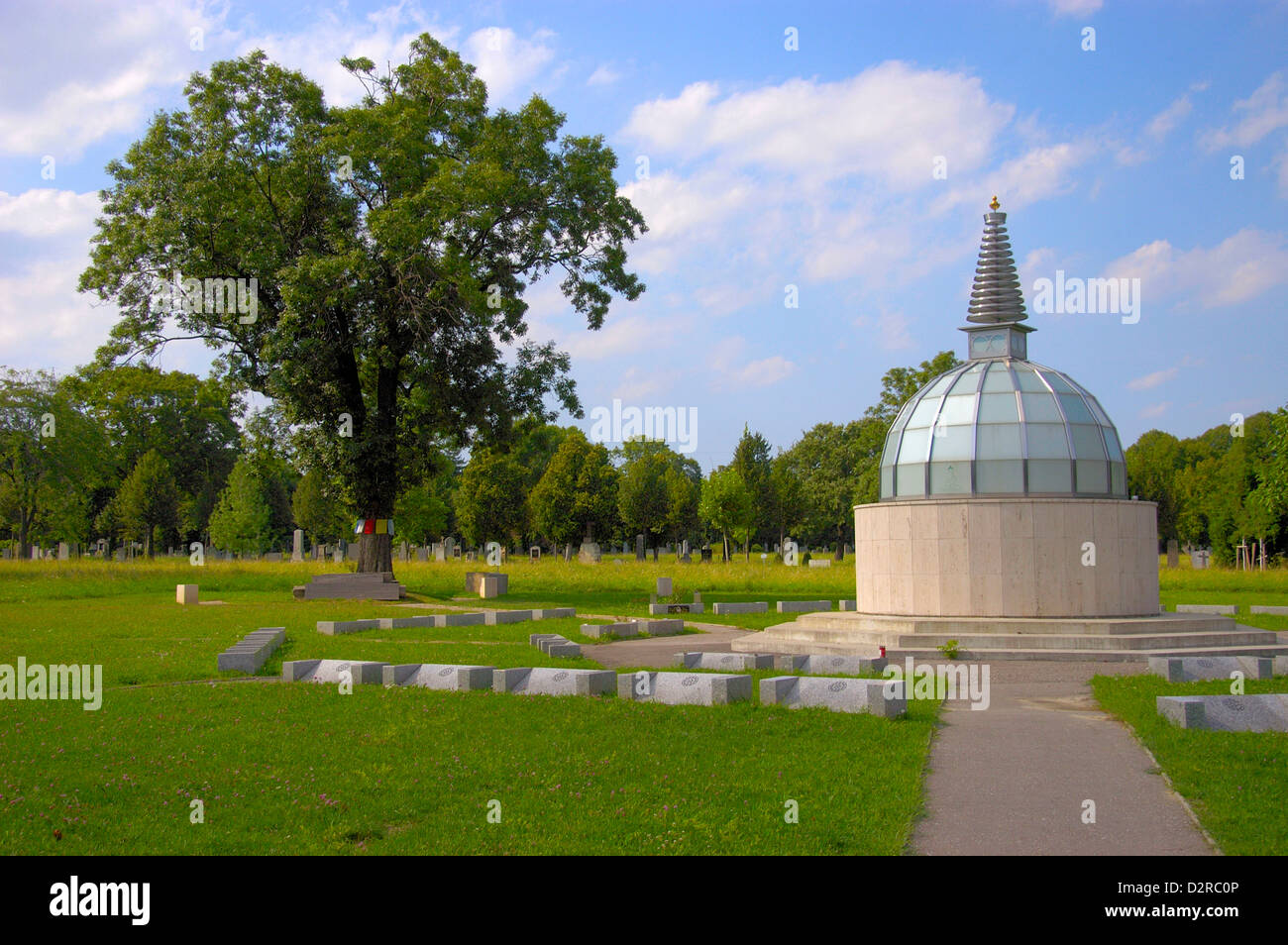 Buddhist cemetery in Vienna's Central Cemetery Stock Photo - Alamy