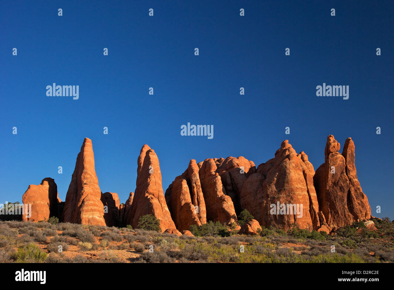 Rock formation, Devils Garden Trailhead, Arches National Park, Moab ...