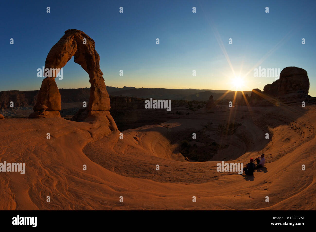 Two men sitting delicate arch hi-res stock photography and images - Alamy
