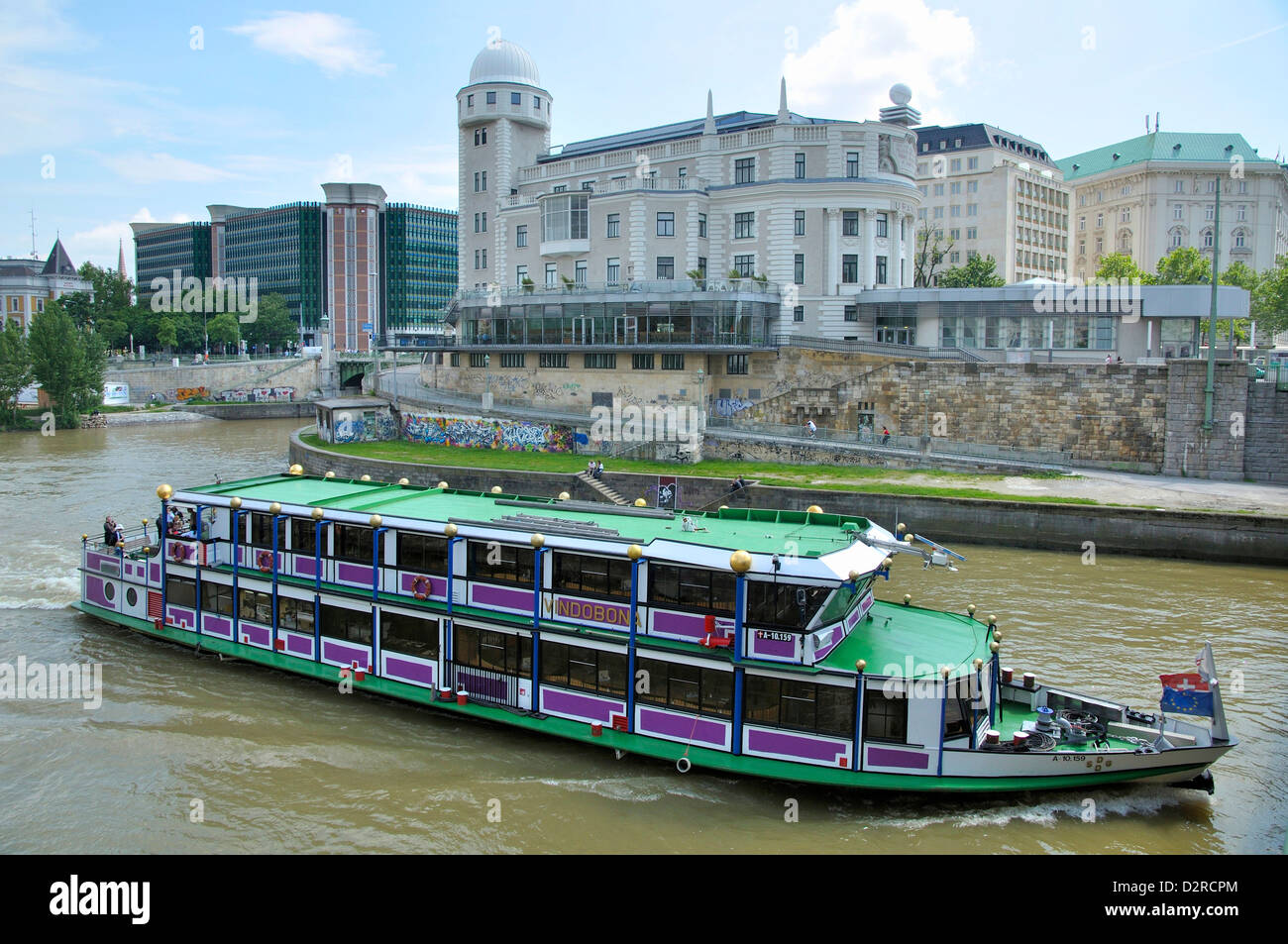 Hundertwasser ship danube channel hi-res stock photography and images ...