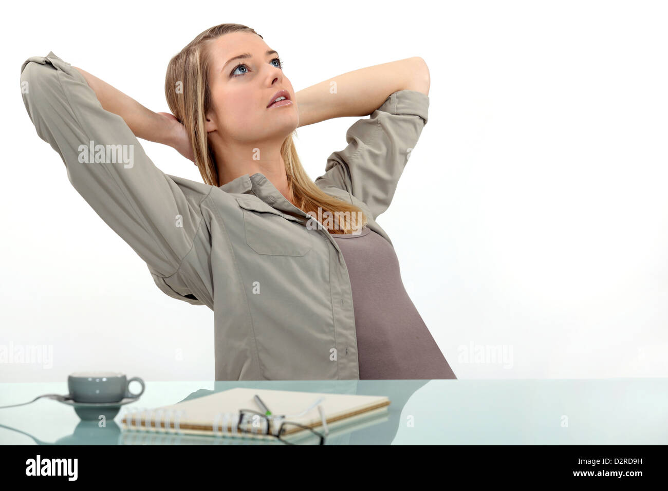 worker taking a break Stock Photo - Alamy