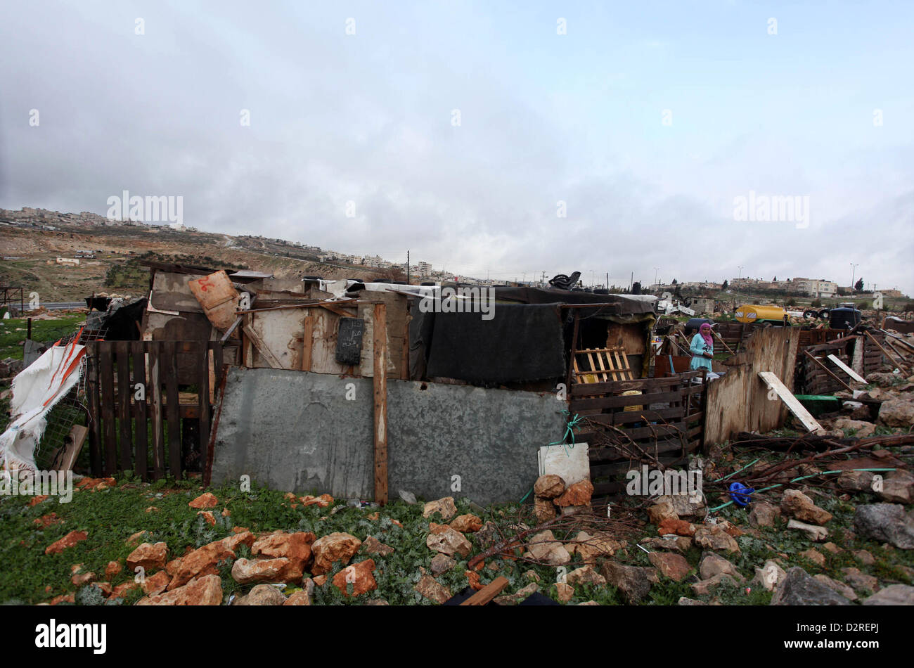 Jan. 31, 2013 - Ramallah, West Bank, Palestinian Territory - A general ...