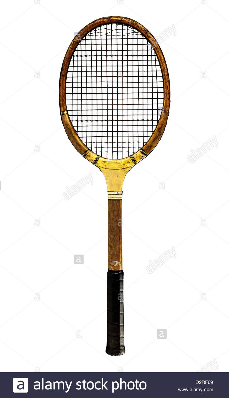 Vintage Tennis Racket Cut Out Stock Images & Pictures - Alamy
