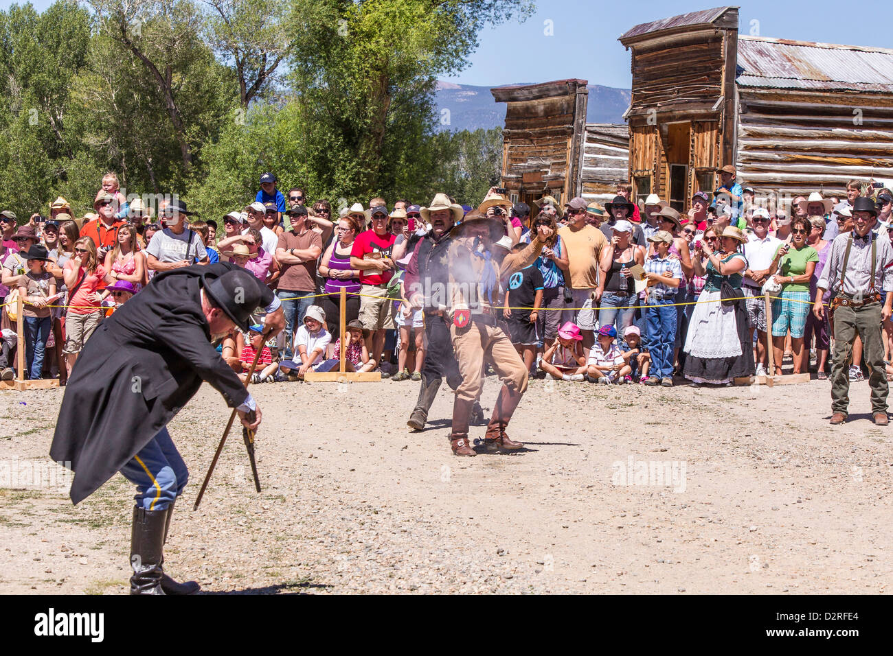 Shootout at Bannack Days in Bannack State Park, Montana, USA. (MR Stock ...