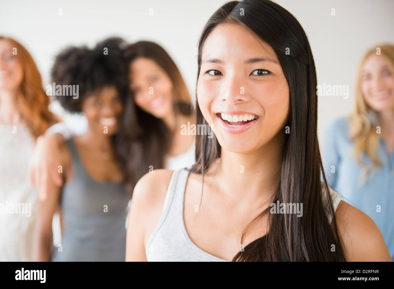 Smiling Chinese woman Stock Photo - Alamy
