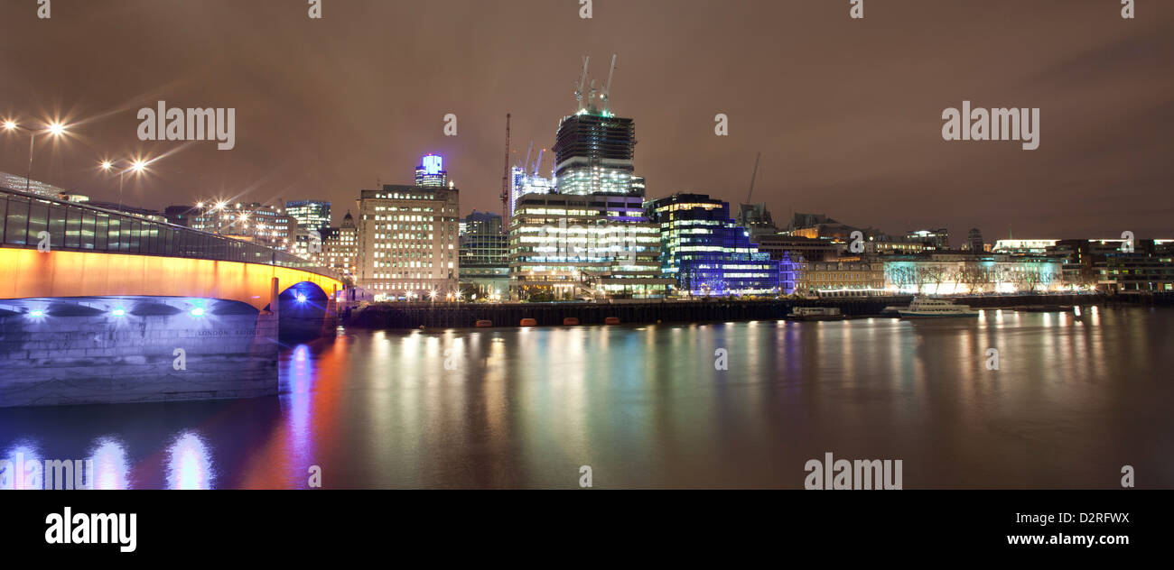 London City by night Stock Photo - Alamy