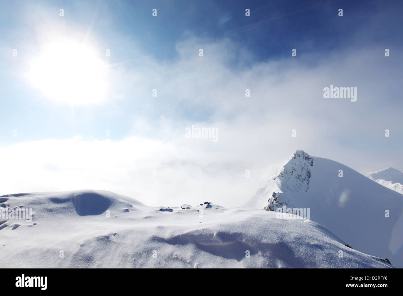 top of alps in sky Stock Photo - Alamy
