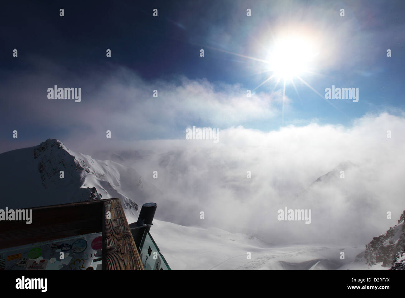 top of alps in sky Stock Photo - Alamy