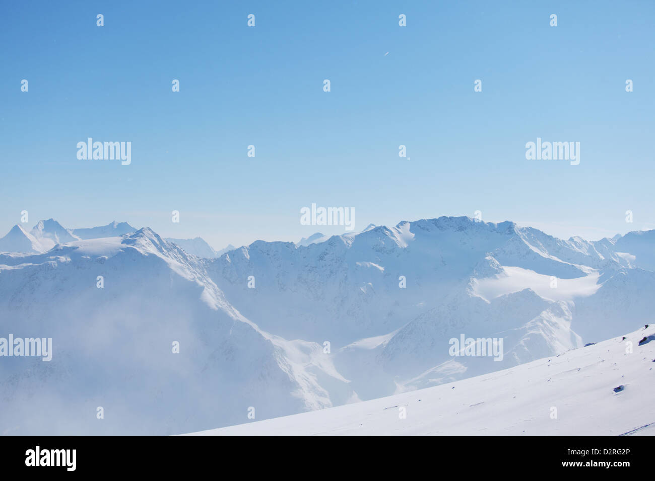 top of alps in sky Stock Photo - Alamy