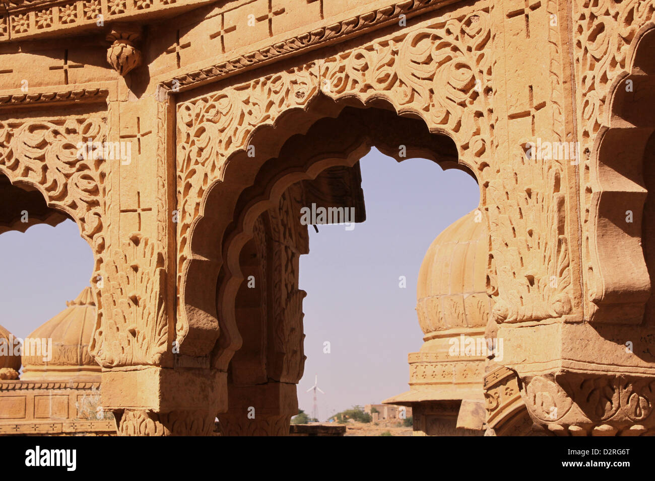 Royal Chhatris or cenotaph's of Bada Bagh Jaisalmer Rajasthan India ...