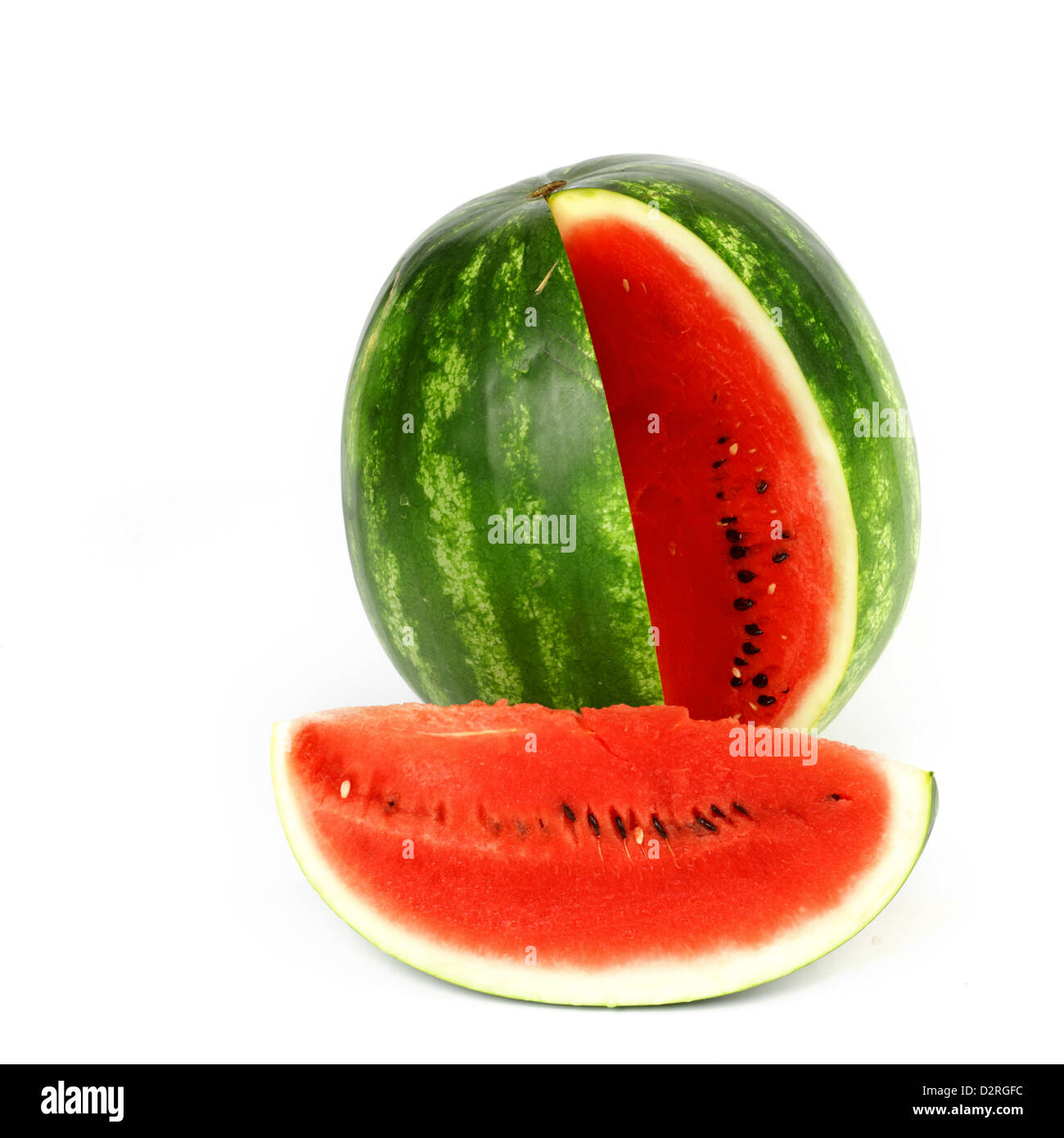 watermelon slice isolated on white Stock Photo - Alamy