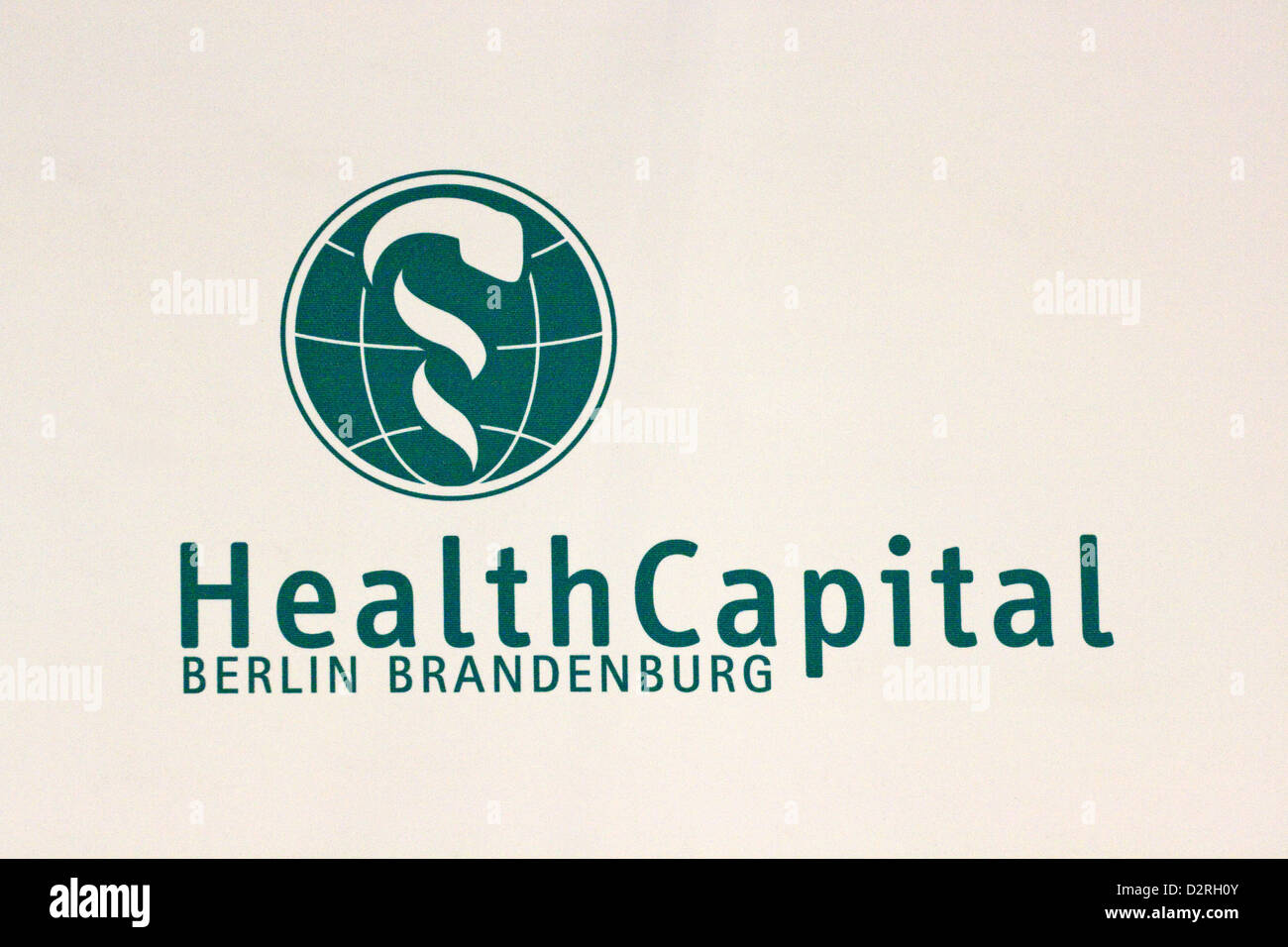 Berlin, Germany, logo and lettering Health Capital Stock Photo - Alamy