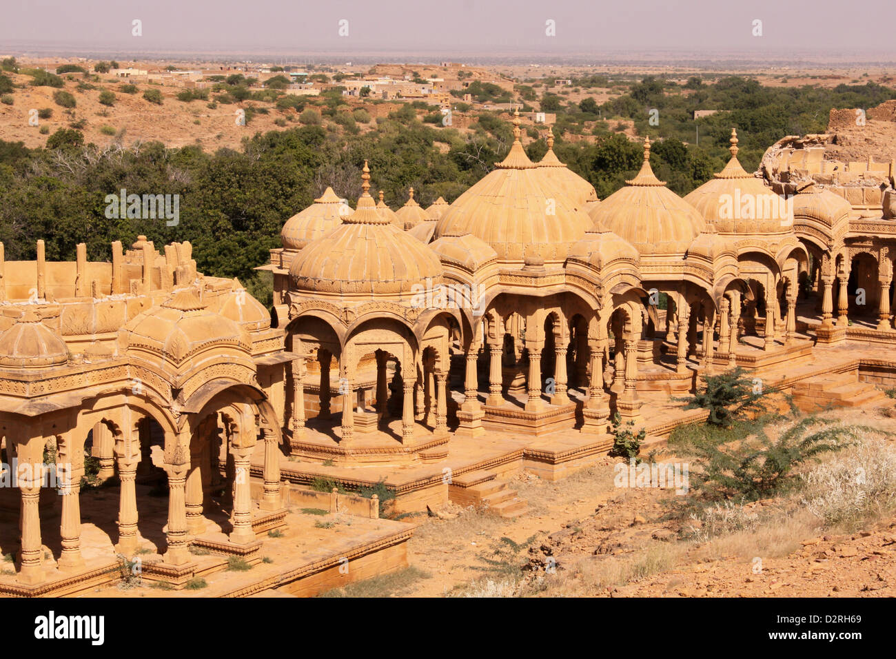Royal Chhatris or cenotaph's of Bada Bagh Jaisalmer Rajasthan India ...