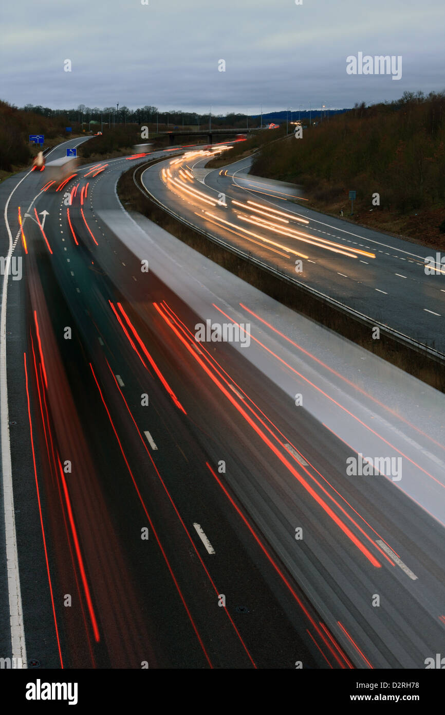 Many slow down road signs hi-res stock photography and images - Alamy