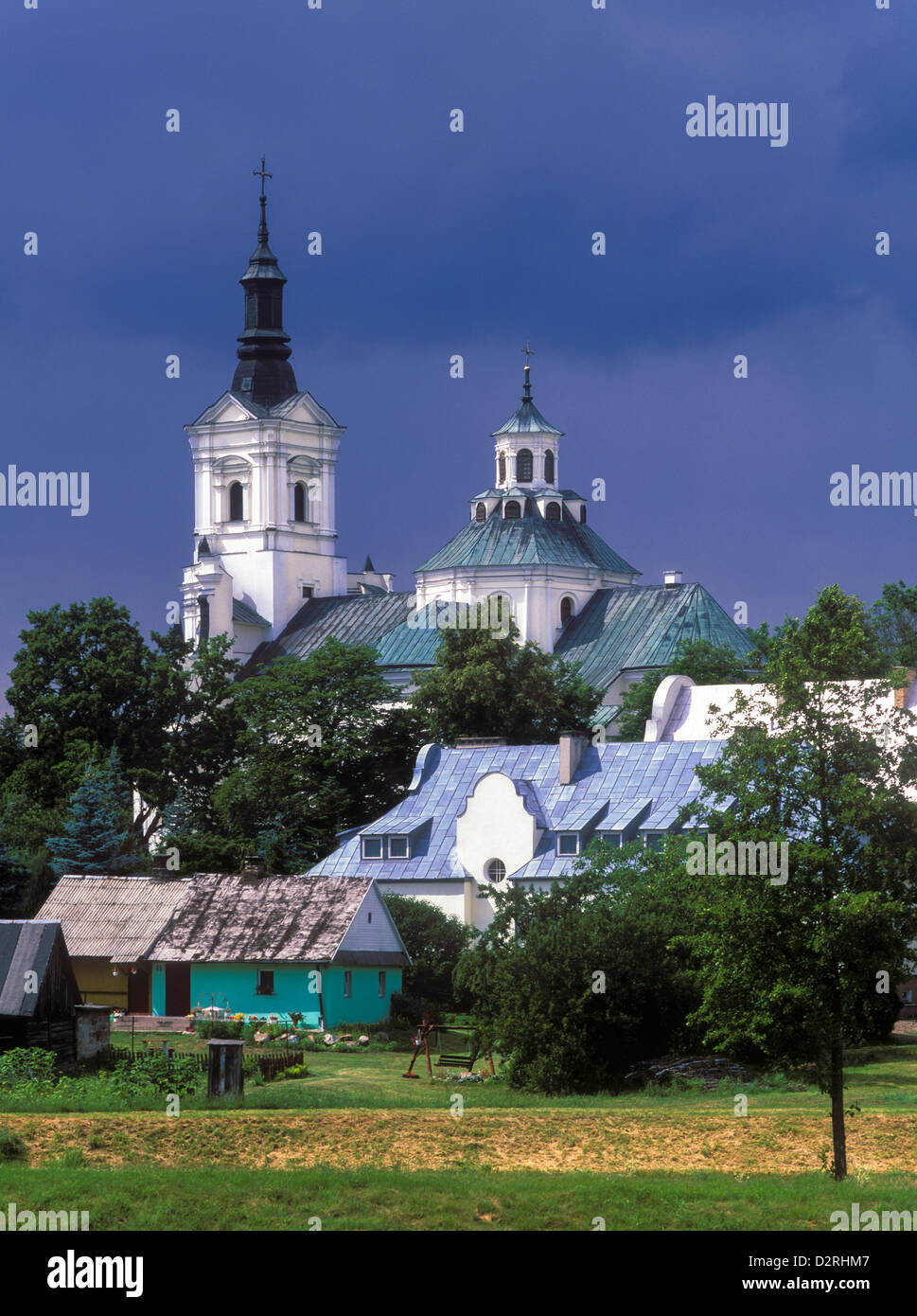 The baroque church in Koden, Poland Stock Photo - Alamy