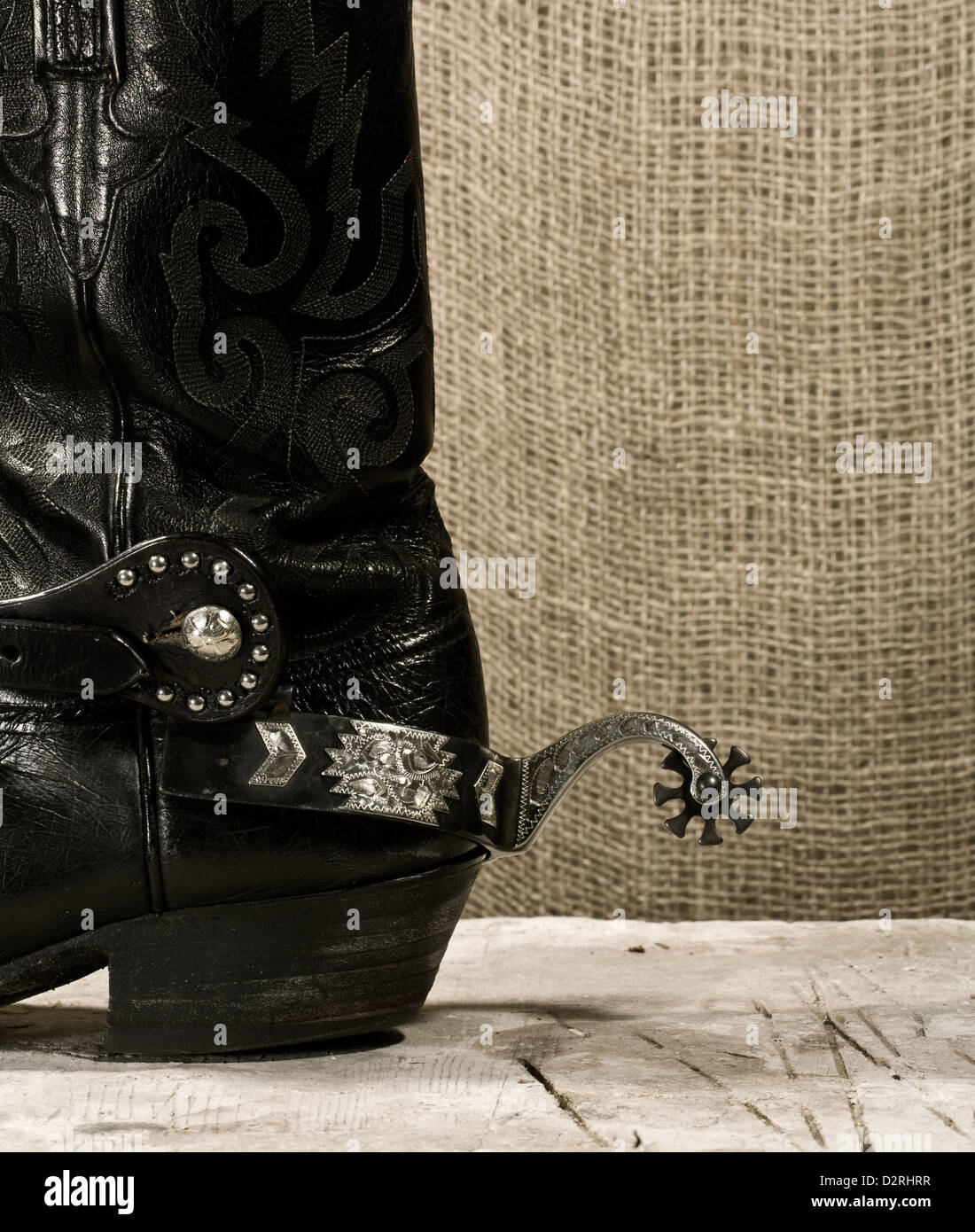 Western cowboy still life on the desk Stock Photo - Alamy