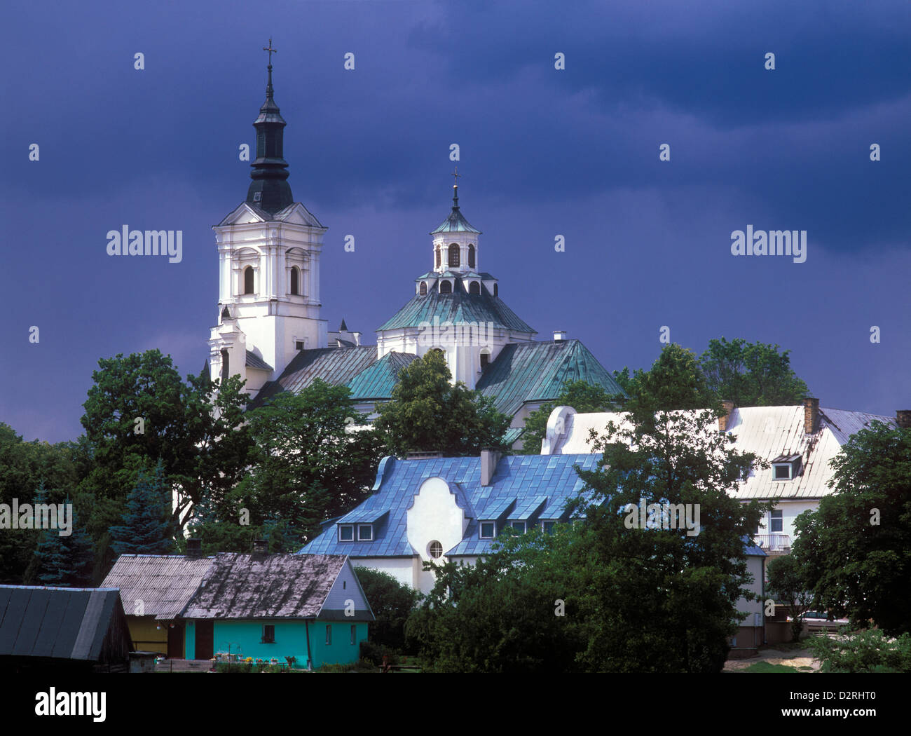 The baroque church in Koden, Poland Stock Photo - Alamy