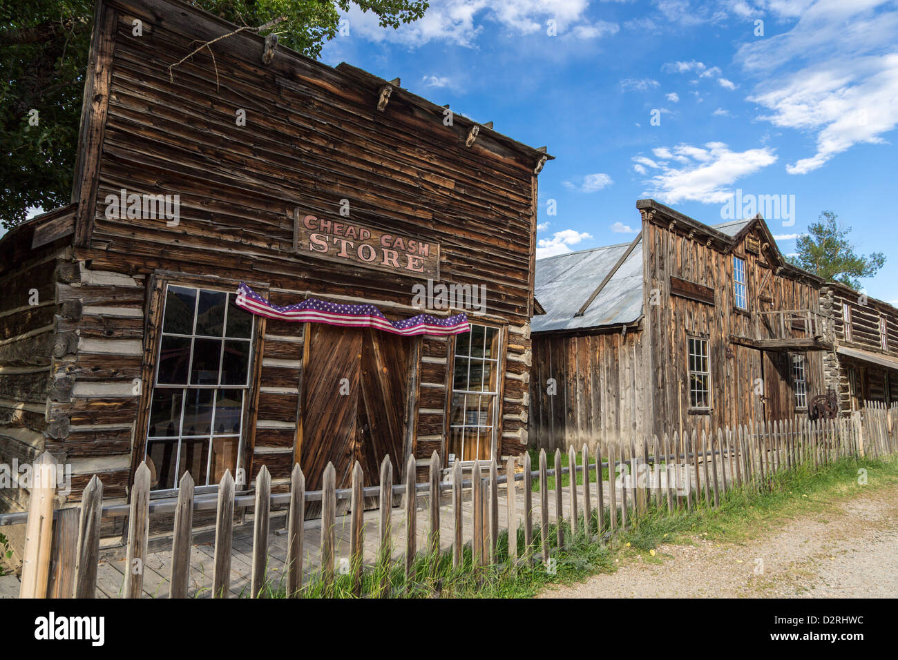 Old buildings at Nevada City, Montana, USA Stock Photo - Alamy