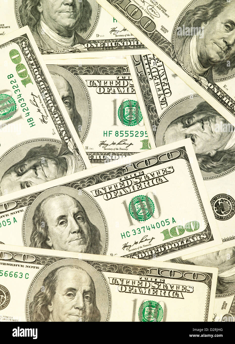 Money background from hundred bucks banknotes Stock Photo - Alamy