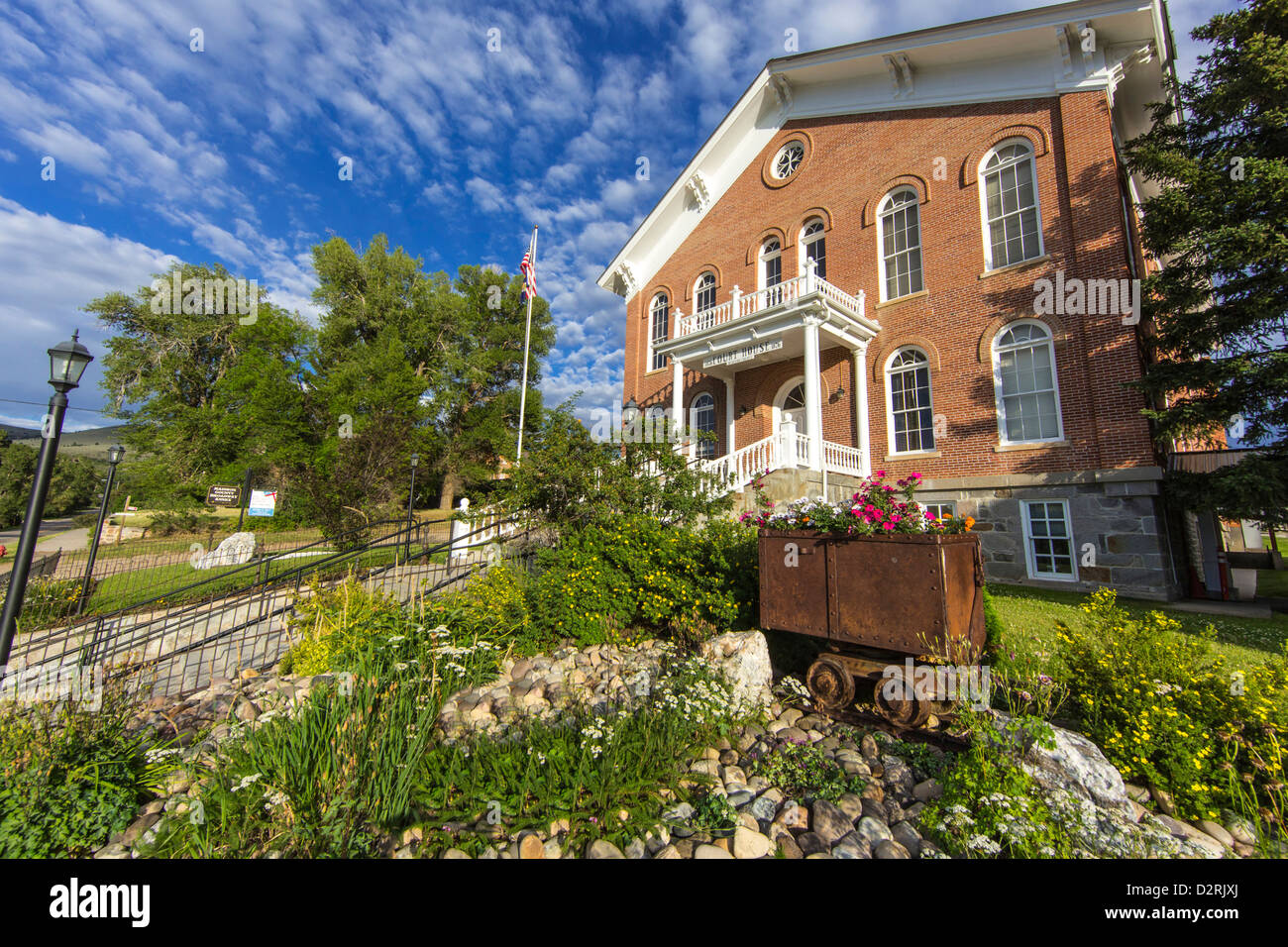 Madison County Courthouse in Virginia City, Montana, USA Stock Photo ...