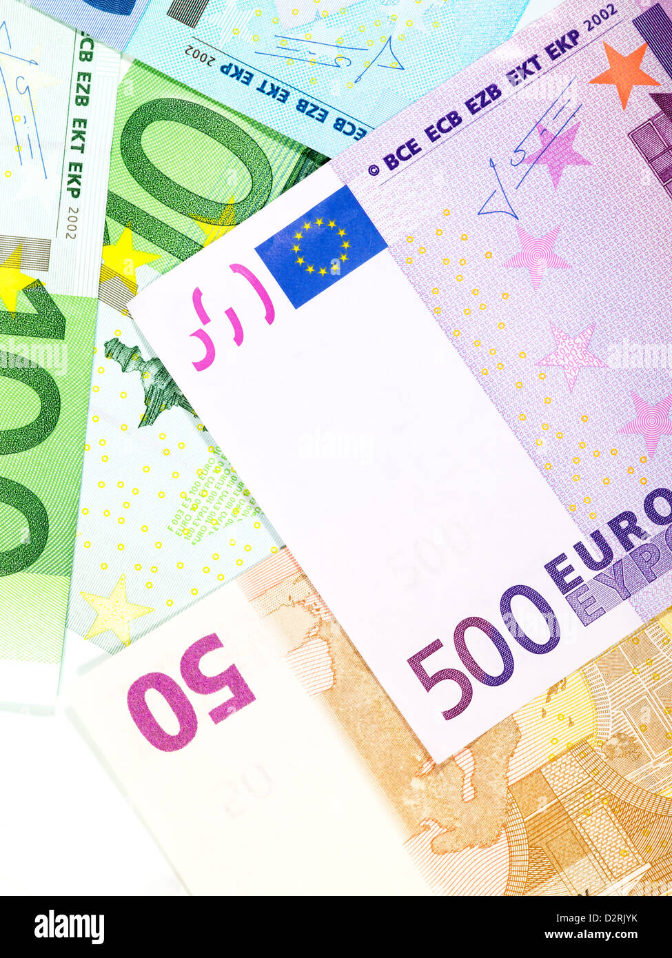 Money background from euro banknotes Stock Photo - Alamy