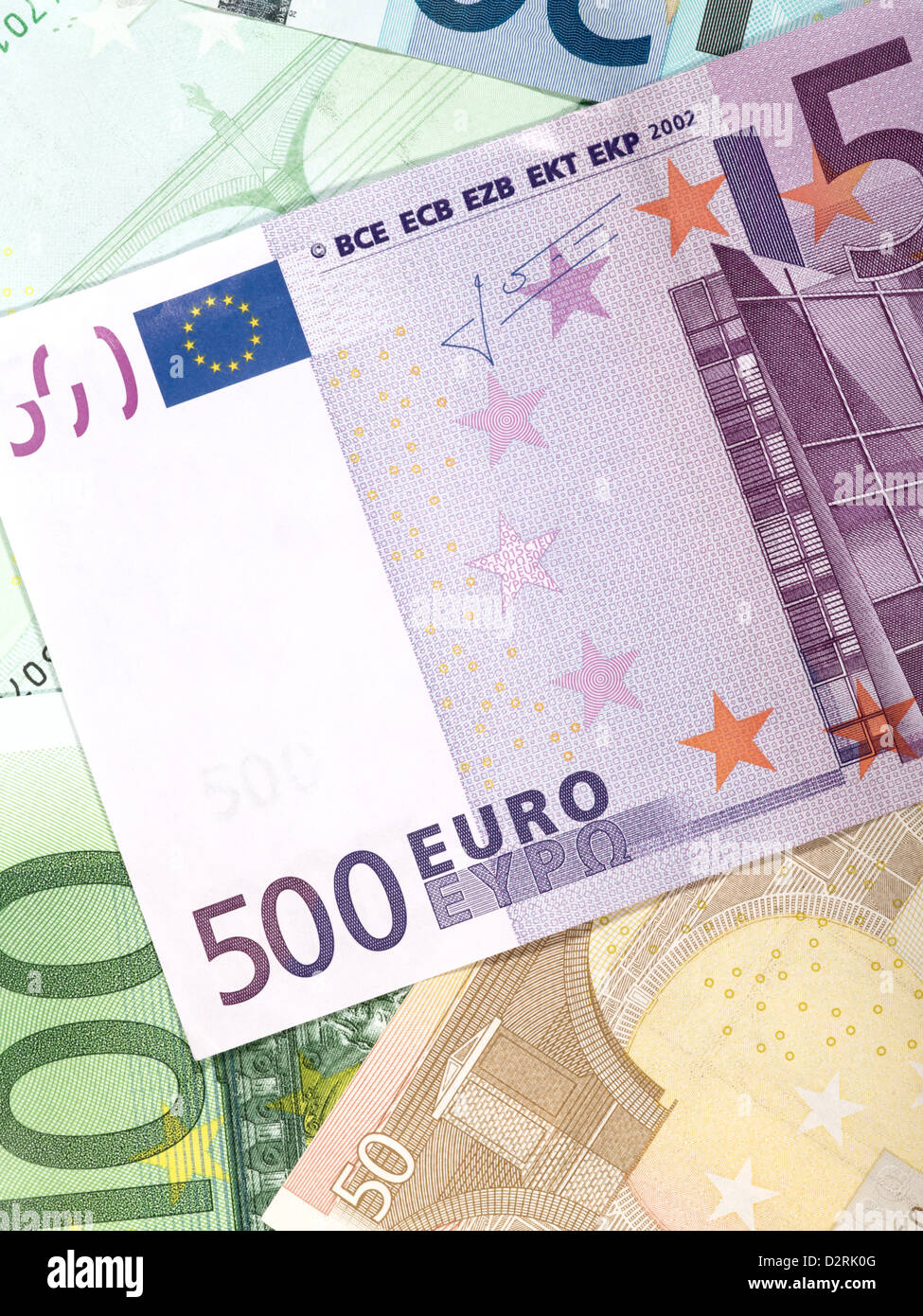 Money background from euro banknotes Stock Photo - Alamy