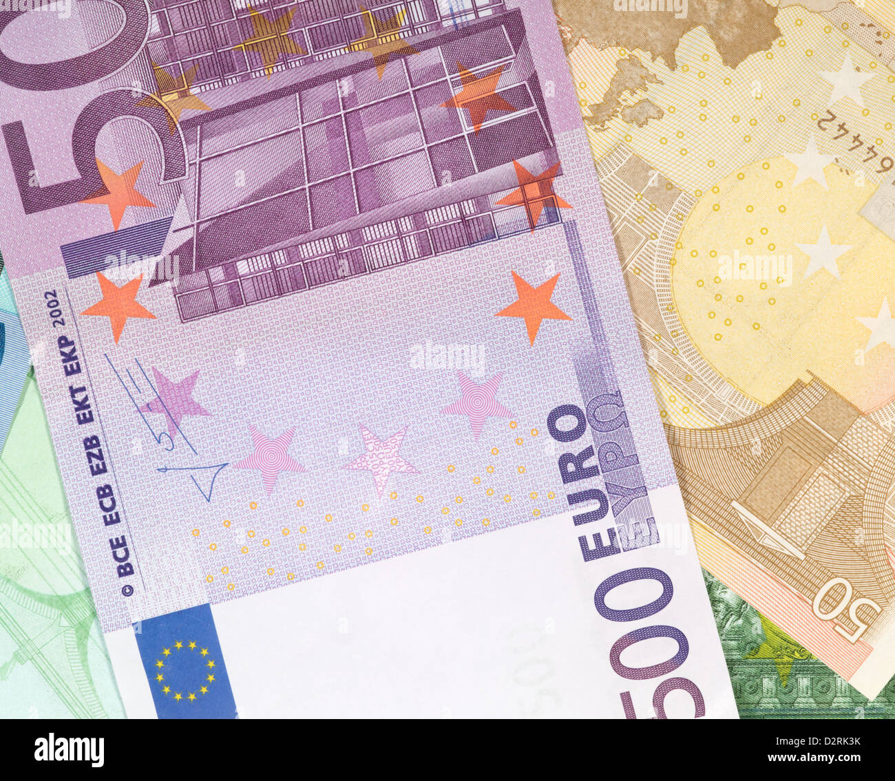 Money background from euro banknotes Stock Photo - Alamy