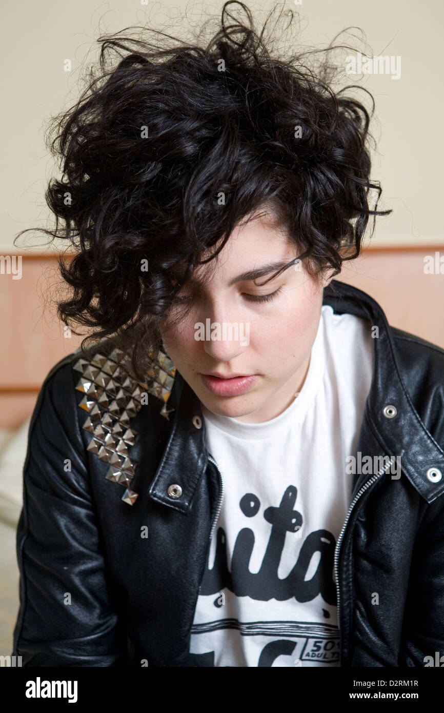 Berlin, Germany, Jen Markowitz, lead singer of the rock group Dance ...