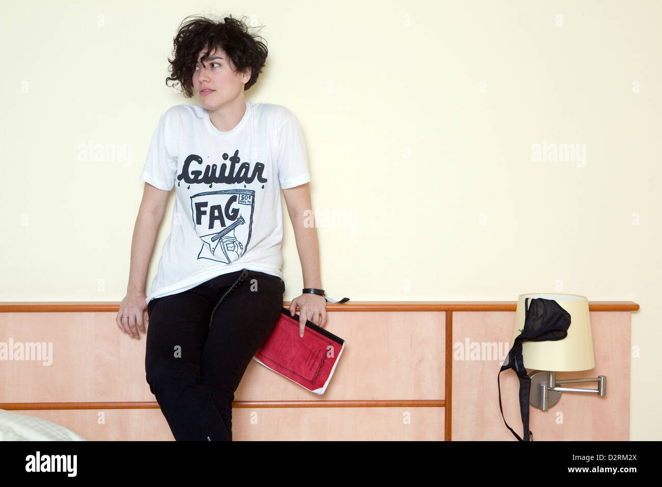 Berlin, Germany, Jen Markowitz, lead singer of the rock group Dance ...